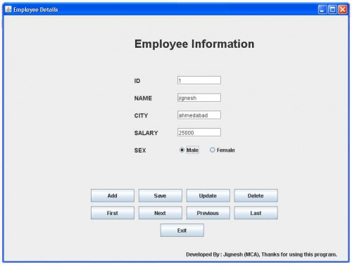 Jdbc Odbc Connectivity In Java With Access Free Source Code And Tutorials 