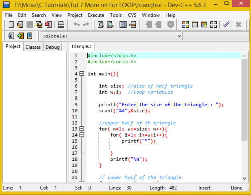 Nested For LOOPS | Free Source Code & Tutorials Nested For LOOPS | Free Source Code & Tutorials