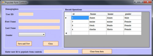 Populate Textbox And Combobox From Searched Item Free Source Code Tutorials And Articles