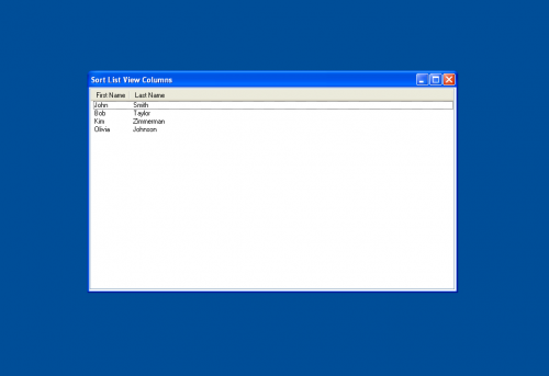 How To Sort A Listview Control By A Column Header In Vbnet Free Source Code And Tutorials