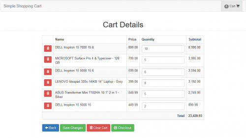 Simple Shopping Cart Using Session In Php Free Source Code And Tutorials