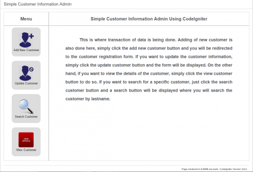 Simple Hotel Customer Information Admin Using Codeigniter Free Source