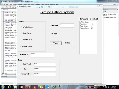 Simple Billing System | Free Source Code & Tutorials Simple Billing System | Free Source Code & Tutorials