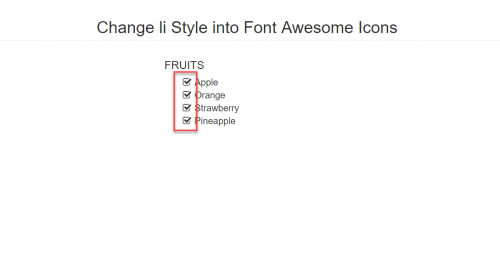 How to Change li Style into Font Awesome Icons | Free Source Code ...