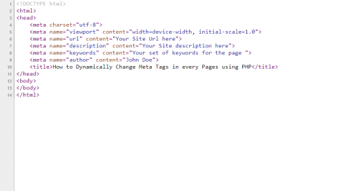 How to Dynamically Change Meta Tags in every Pages using PHP | Free ... How to Dynamically Change Meta Tags in every Pages using PHP | Free ...