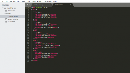 How To Create Xml File From Mysql Database Using Phpmysqli Free Source Code And Tutorials 6047