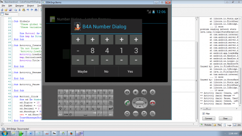 Android Number Dialog Tutorial using Basic4Android | Free source code ...