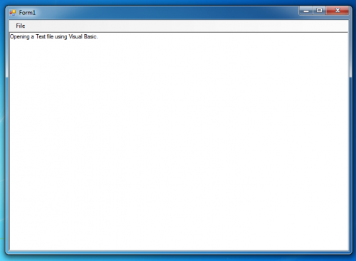 File Handling How To Open A Text File In Visual Basic Free Source Code Tutorials And Articles