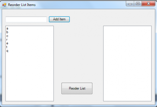 Reorder Items In Listbox Using C Free Source Code Tutorials And