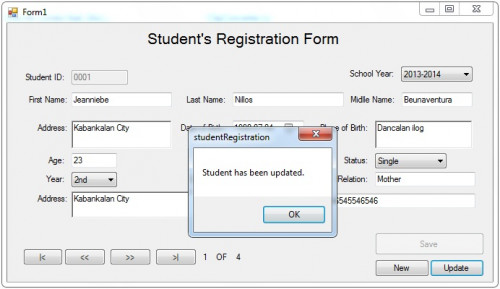 Updating Records of the Student’s Registration Form | Free Source Code ... Updating Records of the Student’s Registration Form | Free Source Code ...
