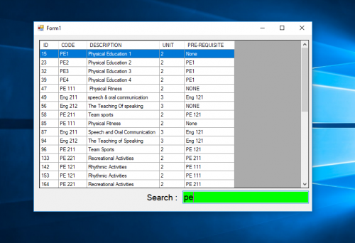 Simple Search Based On Two Columns In C And Mysql Database Free Source Code And Tutorials 0992