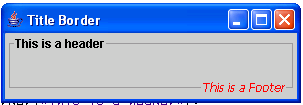 How to Create a Title Border in Java | Free source code, tutorials and ...