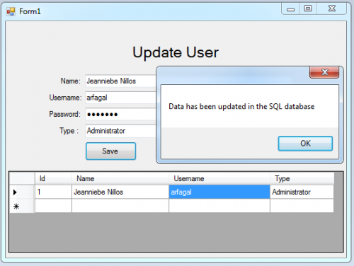 How to Update data Using C# and SQL Server Database | Free Source Code ...