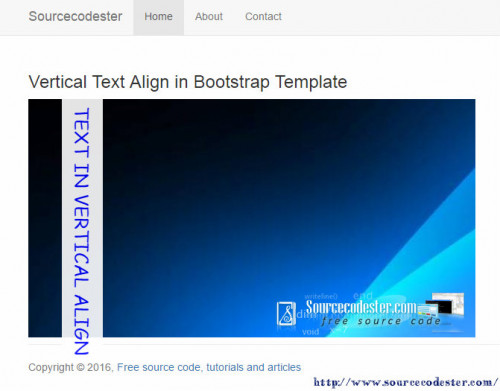Vertical Text Align In Bootstrap Template Free Source Code And Tutorials