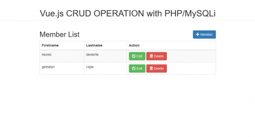 Vue.js Fetch Data from MySQL Database using PHP | Free Source Code ... Vue.js Fetch Data from MySQL Database using PHP | Free Source Code ...